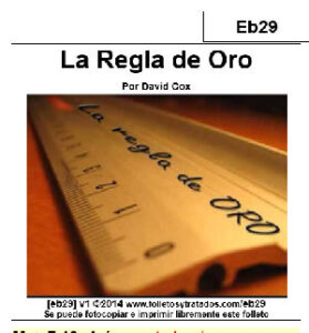 eb029 La Regla de Oro - Folletos Tripticos Evangelicos